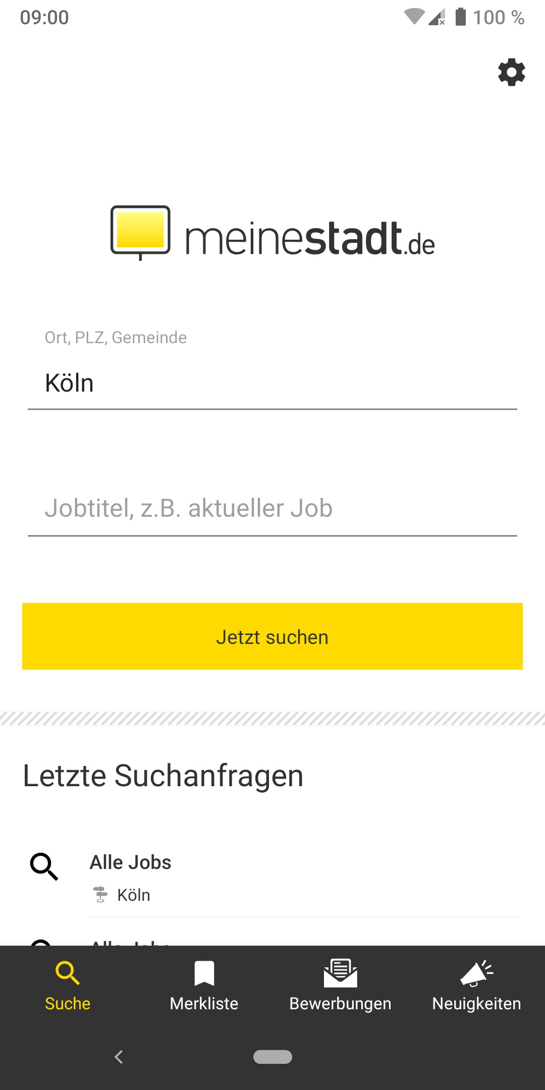meinestadt.de Jobbörse-App - Android-App - nevoxo.com